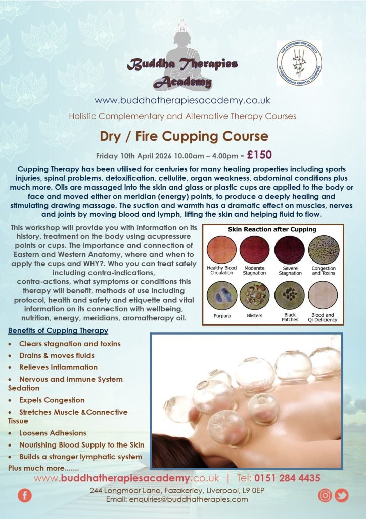 Dry / Fire Cupping - Liverpool - Buddha therapies academy